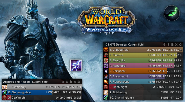 Аддон Skada damage meter для Вов Сирус 3.3.5a